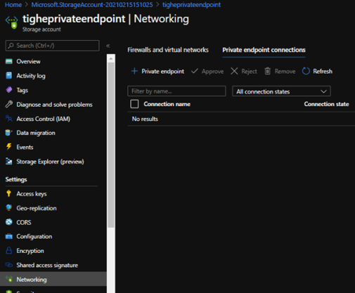 Azure Storage Account – Private Endpoint – TigheTec Cloud Consulting
