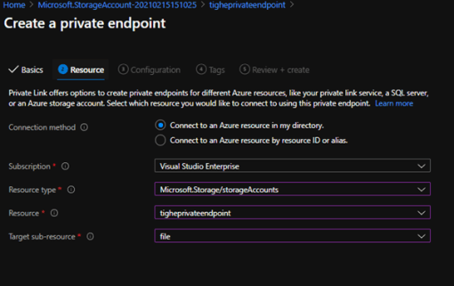Azure Storage Account – Private Endpoint – TigheTec Cloud Consulting